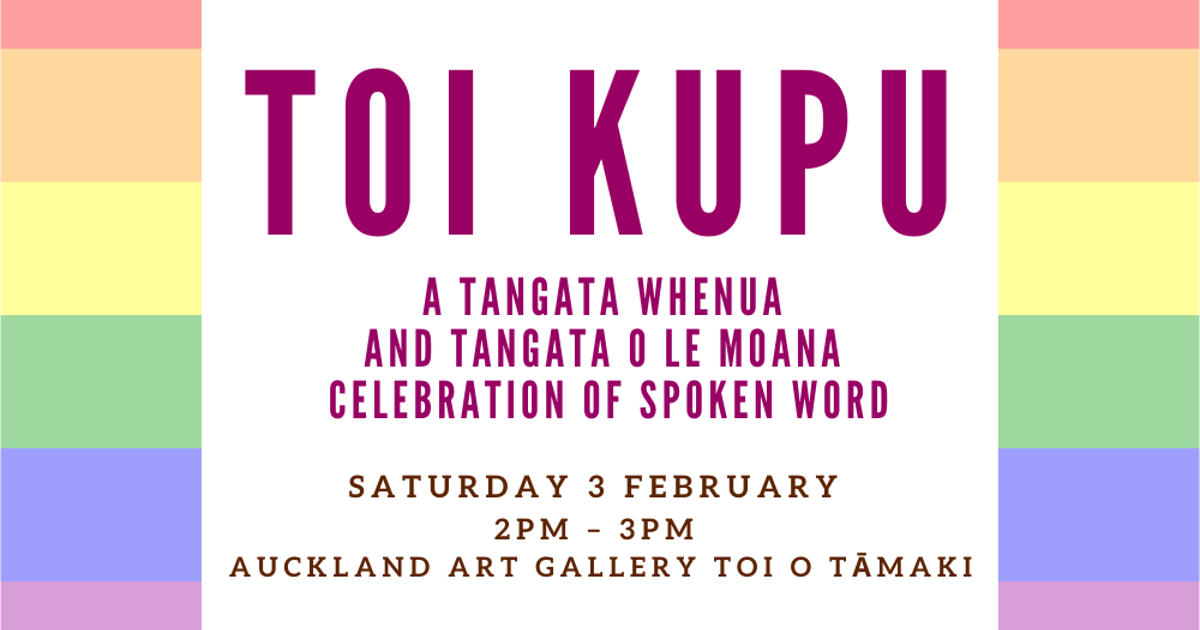 Toi Kupu | a Tangata Whenua and Tangata o le Moana celebration of ...